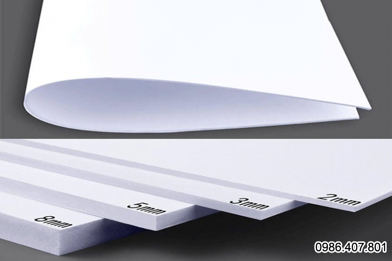 Bảng báo giá tấm giấy PVC formex làm mô hình giá rẻ